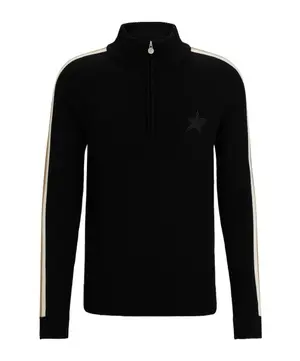 Hugo Boss Zip Sweater Sn99 - Black