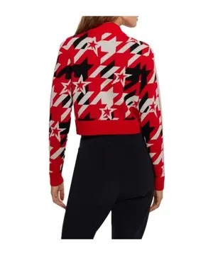 Hugo Boss Cropped Geometric Star Half-zip Sweater