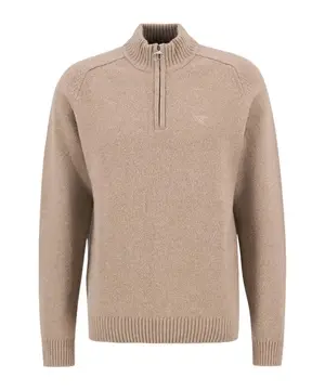 Barbour Grangetown Half-zip Jumper - Nude