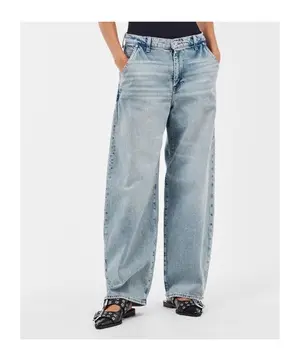 7 For All Mankind Belt Loop Wide Leg Jeans