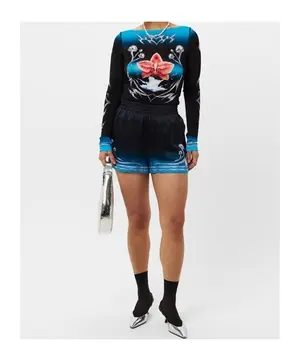 Casablanca Printed Long Sleeve T-shirt With Graphic Motif