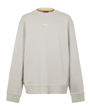 Hugo Boss Wesmallcrew Crew Sweater - White