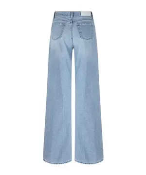 7 For All Mankind Lotta Wide Leg Jeans - Light Blue