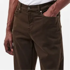 7 For All Mankind Slimmy Sateen Slim Fit Trouser - Olive