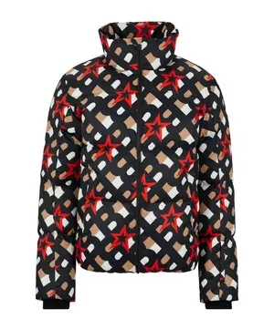 Hugo Boss Puffer Jacket With Geometric Star Print