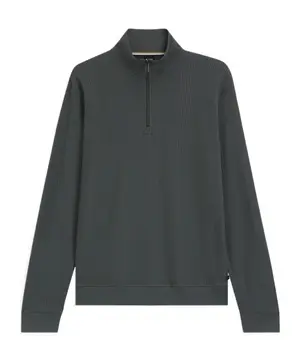 Hugo Boss Quarter Zip Jumper - Black