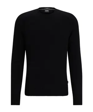 Hugo Boss Crew Neck Knit Top - Black