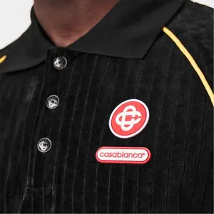 Casablanca Button-down Short Sleeve Polo Shirt