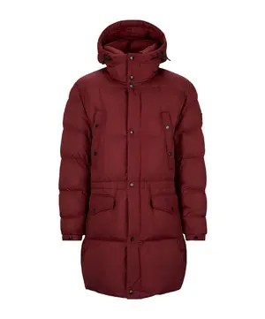 Hugo Boss Casual Hooded Down Jacket - Brown