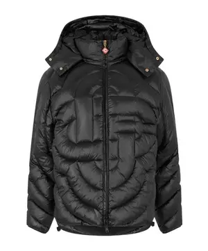 Casablanca Hooded Down Jacket With Iconic Logo Zipper Tab