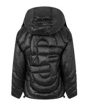 Casablanca Hooded Down Jacket With Iconic Logo Zipper Tab