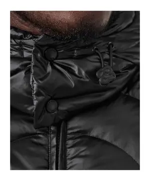 Casablanca Hooded Down Jacket With Iconic Logo Zipper Tab