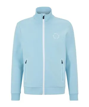 Hugo Boss Solid Color Casual Sports Hooded Jacket - Blue