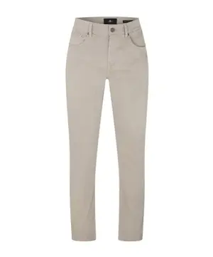 7 For All Mankind Straight Leg Sateen Trousers - Beige