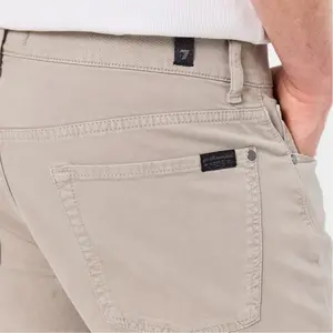 7 For All Mankind Straight Leg Sateen Trousers
