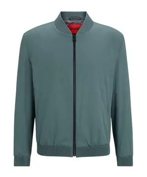 Hugo Boss Teal Bomber Jacket - Green