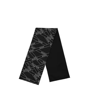 Hugo Boss Aroser Medium-thickness Scarf - Black