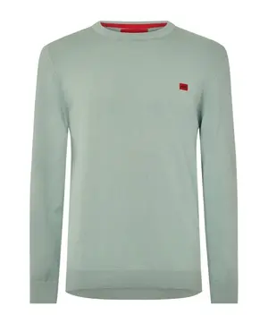 Hugo Boss Round-neck Knitted Top - Gray