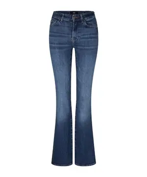 7 For All Mankind Belt Loop Jeans - Mid Blue