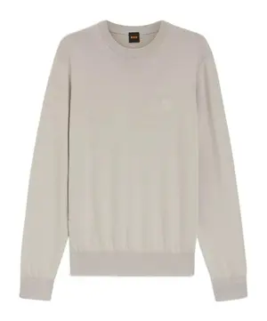Hugo Boss Orange Long Sleeve Crew Neck Jumper - Nude