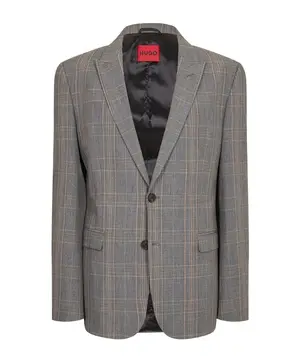 Hugo Boss Classic Check Blazer - Gray