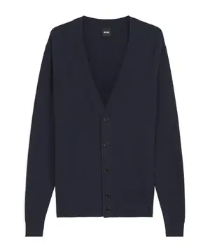 Hugo Boss Double Breasted Relaxed-fit Cardigan