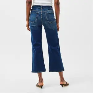 7 For All Mankind Cropped Alexa Straight Leg Jeans