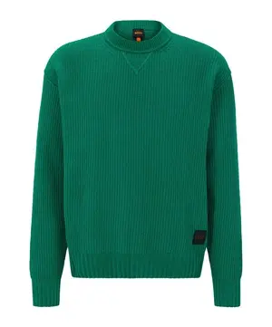 Hugo Boss Crew Neck Knit Sweater - Green