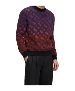 Hugo Boss Jacquard Crew Neck Sweater