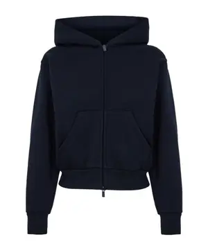 Fear Of God Zipper Hooded Sweatshirt - Black