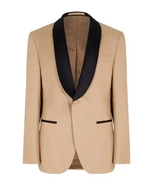 Hugo Boss Camel-colored Tuxedo Jacket - Nude