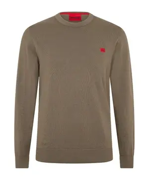 Hugo Boss Crew Neck Knit Sweater - Brown