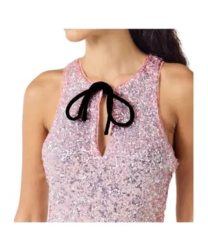 GANNI Sequined Halter Top
