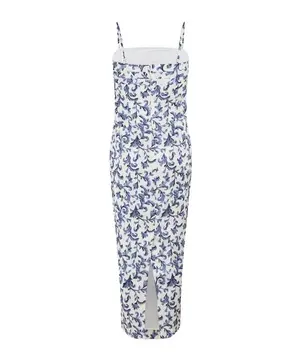 Posse Printed Midi Dress With Spaghetti Straps