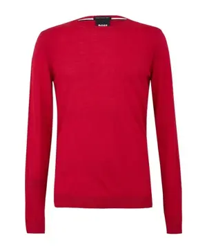 Hugo Boss Leno Knit Jumper - Red