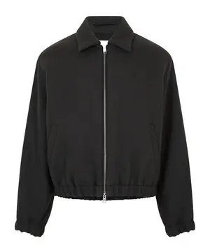 AMI Paris Solid Color Casual Jacket - Black