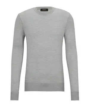 Hugo Boss Crew-neck Knit Sweater - Gray