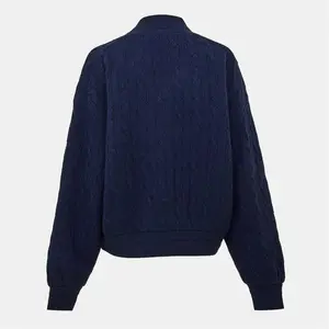 Polo Ralph Lauren Cable-knit Bomber Jacket - Black