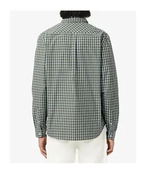 Lacoste Regular-fit Plaid Poplin Shirt