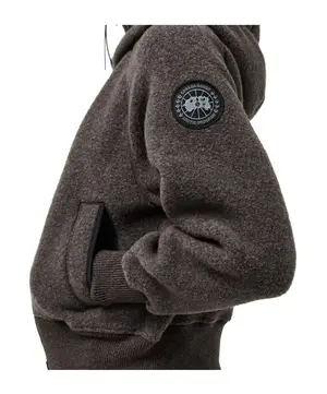 Canada Goose Zip-up Knit Coat With Turtleneck Hood