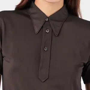 MAISON MARGIELA Short Sleeve Polo Top - No