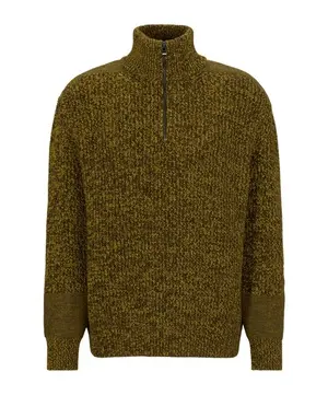 Hugo Boss Classic Half-zip Sweater - Brown