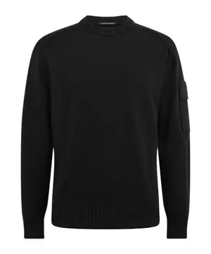 C.P. COMPANY Knitted Crew Neck Pullover With Pocket Detail