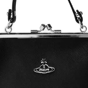 VIVIENNE WESTWOOD Orb Logo Clasp Top Handle Bag