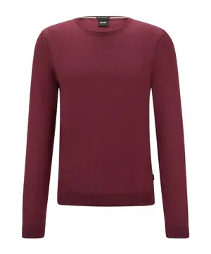 Hugo Boss Leno Knit Jumper - Red