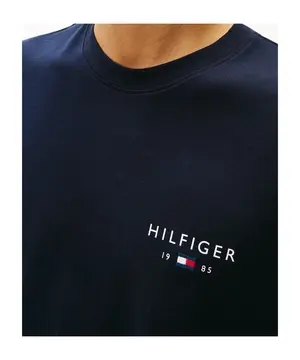 Tommy Hilfiger Logo Short Sleeve T-shirt - Black