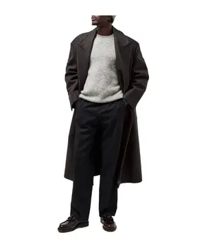 AMI Paris Solid Color Overcoat