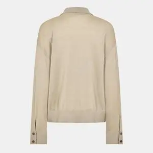 AMI Paris Solid Color Fashion Knitted Top