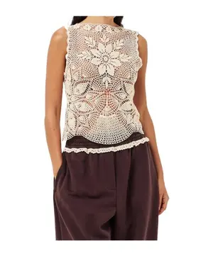 Magda Butrym Crocheted Sleeveless Top