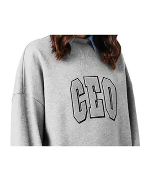 Balenciaga Long Sleeve Sweatshirt With Faux Shirt Collar